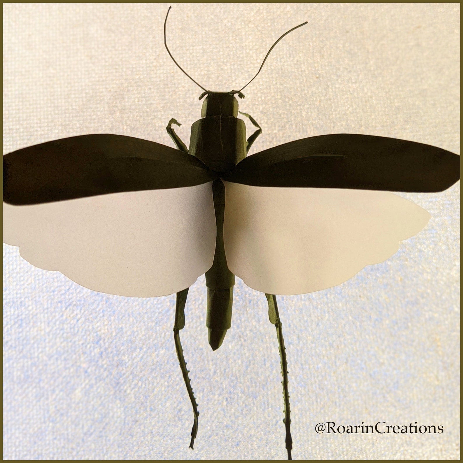 Grasshopper DIY Papercraft Puzzle Cardstock Kit Unique Gift - Etsy