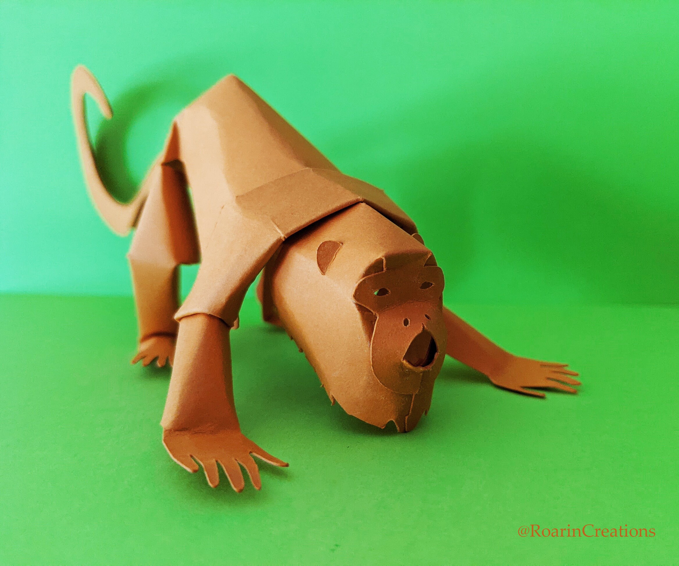 Howler Monkey DIY Papercraft Puzzle Cardstock Kit Unique Gift | Etsy