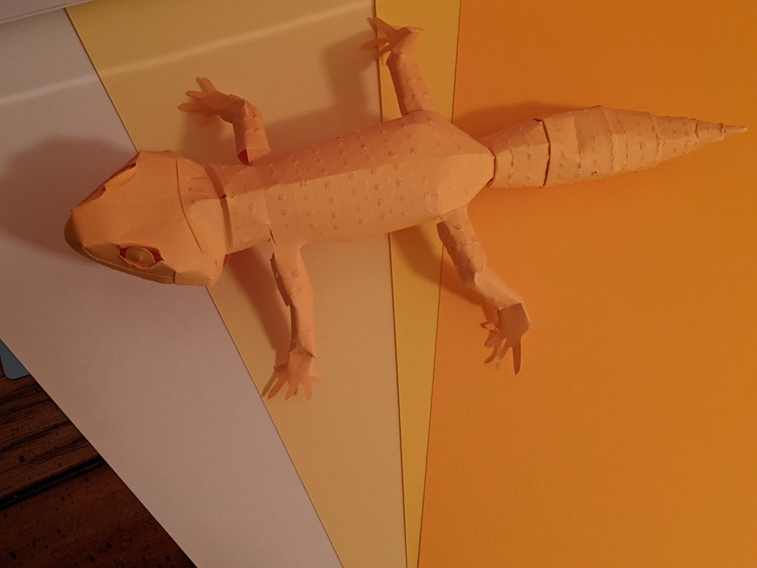Leopard Gecko DIY Digital, Papercraft, Cricut Cutting Machine Pattern ...