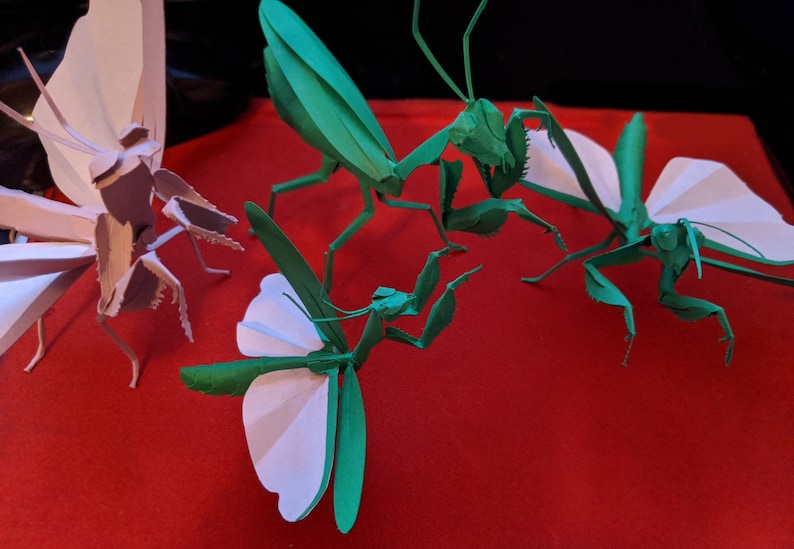 Praying Mantis DIY Digital Papercraft Cricut Cutting Machine | Etsy