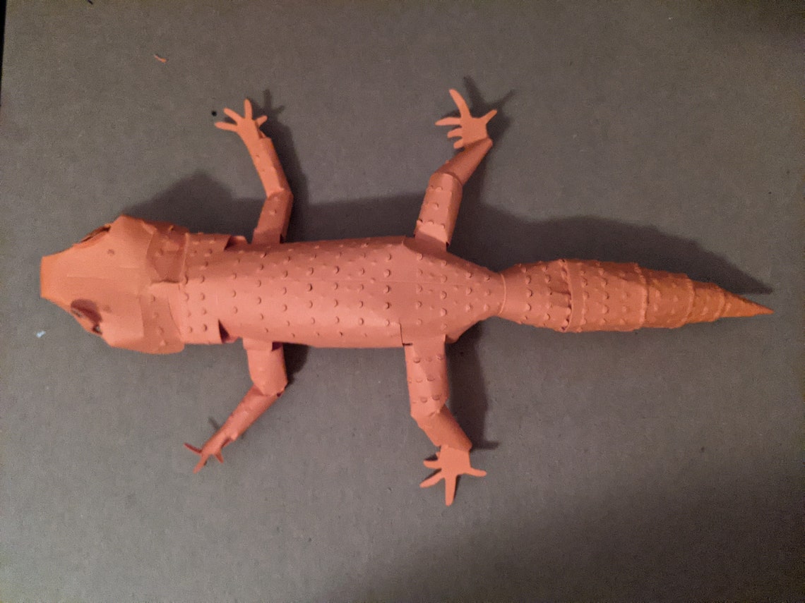 Leopard Gecko DIY Digital Papercraft Cricut Cutting Machine - Etsy Israel