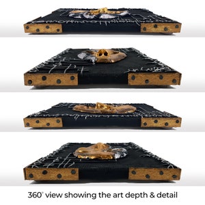 Biomechanic Cyborg Wall Sculpture, Cyberpunk Clay Wall Hanging, HR ...