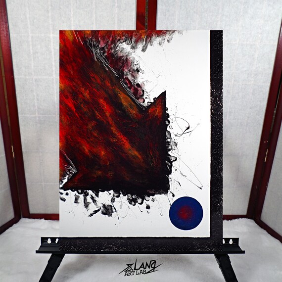 Dynamic Acrylic Painting 18x24 Wall Hangings Home & Living Home Decor ...