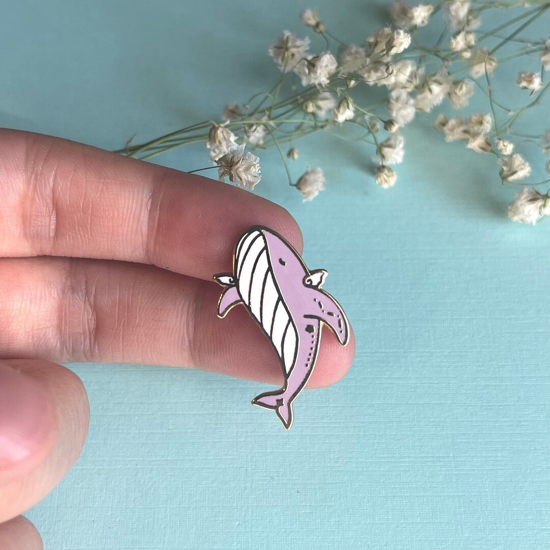 Cute Whale Mini Pins- Cute Ocean Pins- Whale Enamel Pins- Cute Mini Pin ...