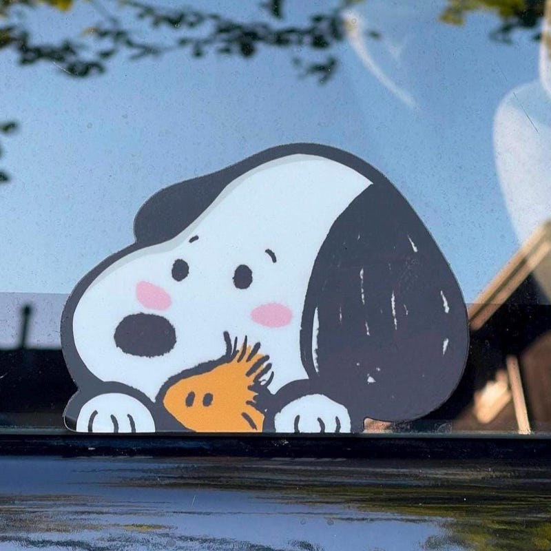 Snoopy Decal for Car - Etsy