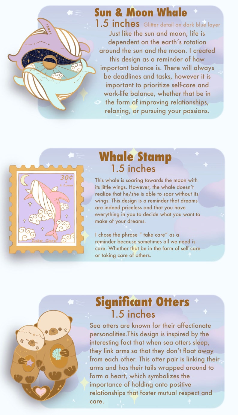 Celestial Orca Whale and Moon Enamel Pin Orca Whale Pins | Etsy