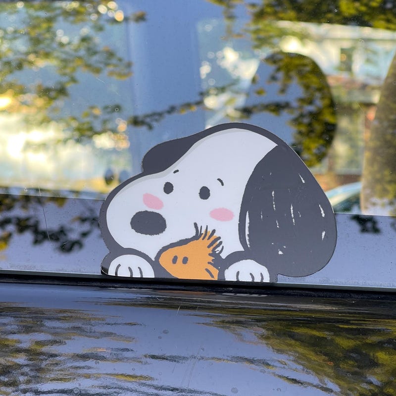 Snoopy Car Decal - Etsy
