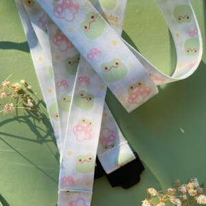Froggo Mushroom Lanyard - BREAKAWAY Cute Frog Lanyards for Nurses- Frog Lanyard Kawaii Keychain ...