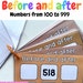 Before and After Numbers - Hundreds (from 100 to 999) - Etsy