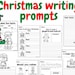 Christmas Writing Prompts Booklet - Early Years - Etsy
