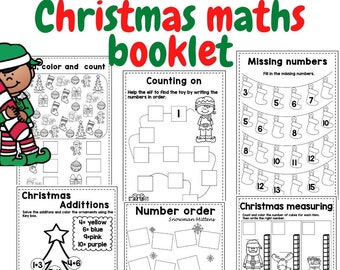 Christmas MATHS Booklet for Early Years - Etsy