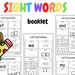 High Frequency Words Booklet - 50 Words - Etsy