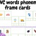 CVC Words Phoneme Frame Cards - Etsy