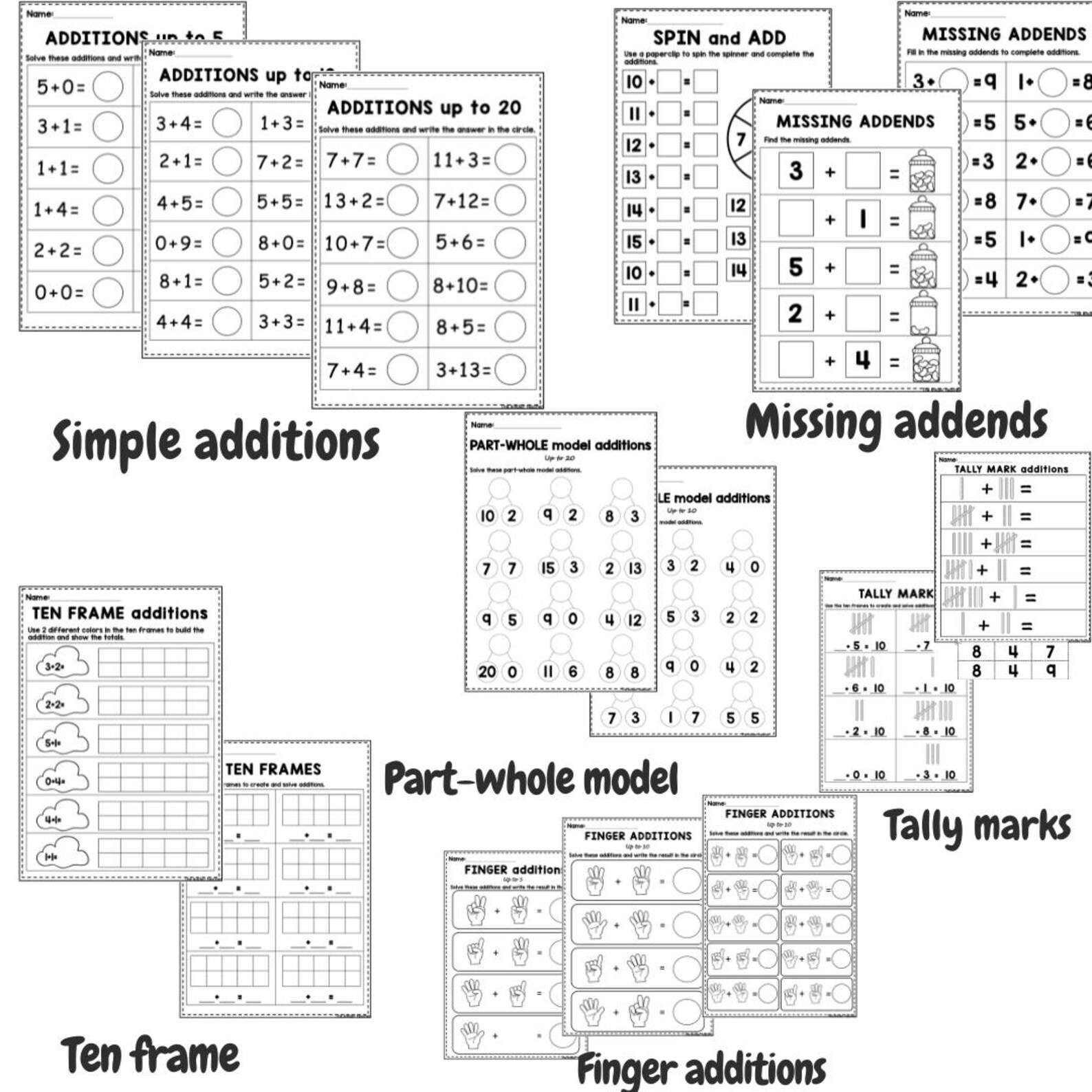 Addition Booklet - Reception and Year 1 - Etsy