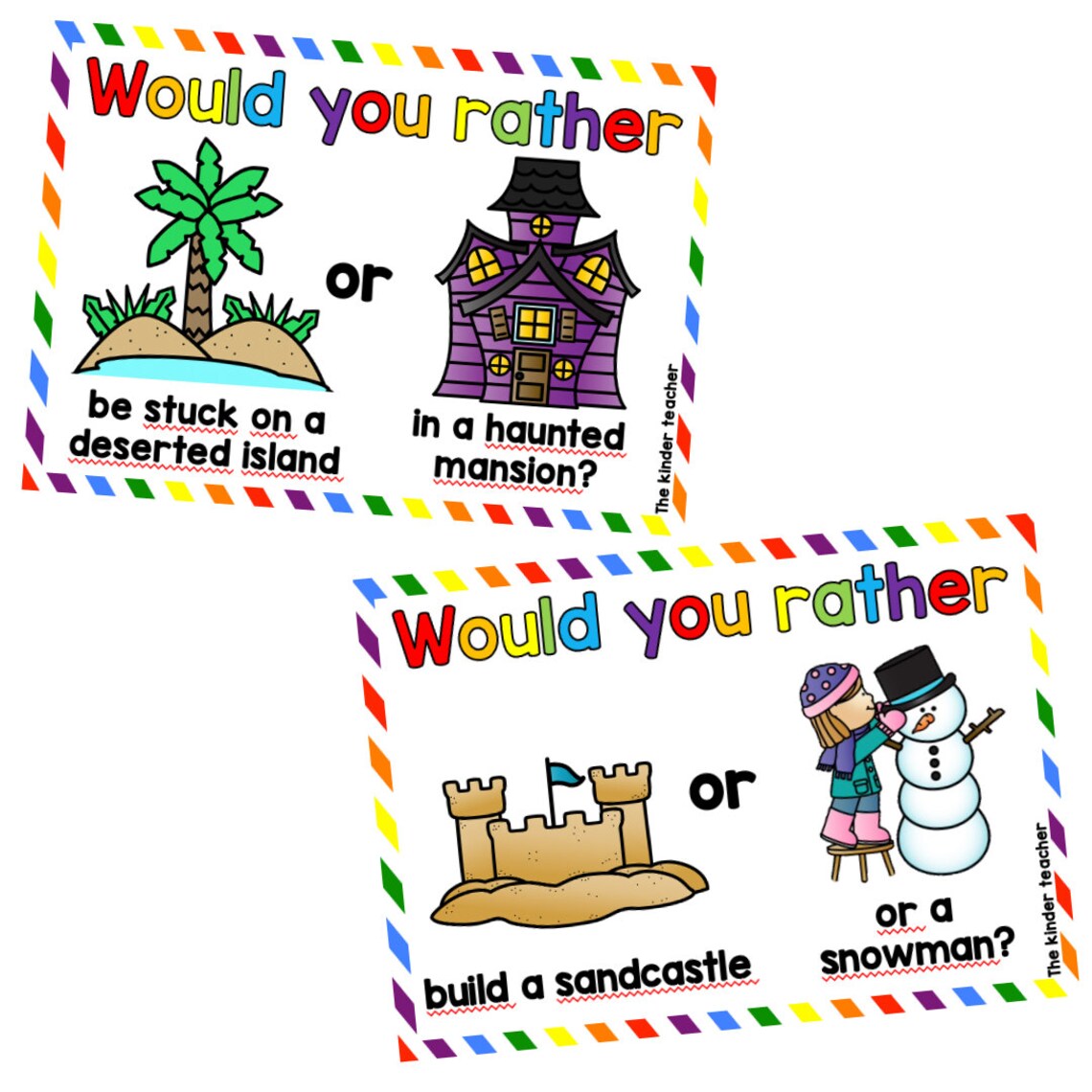Would You Rather Questions! 40 Cards - PART 2 - Etsy