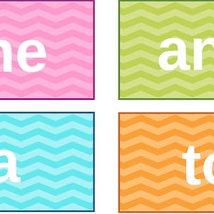 First 100 High Frequency Words Flashcards - Etsy UK