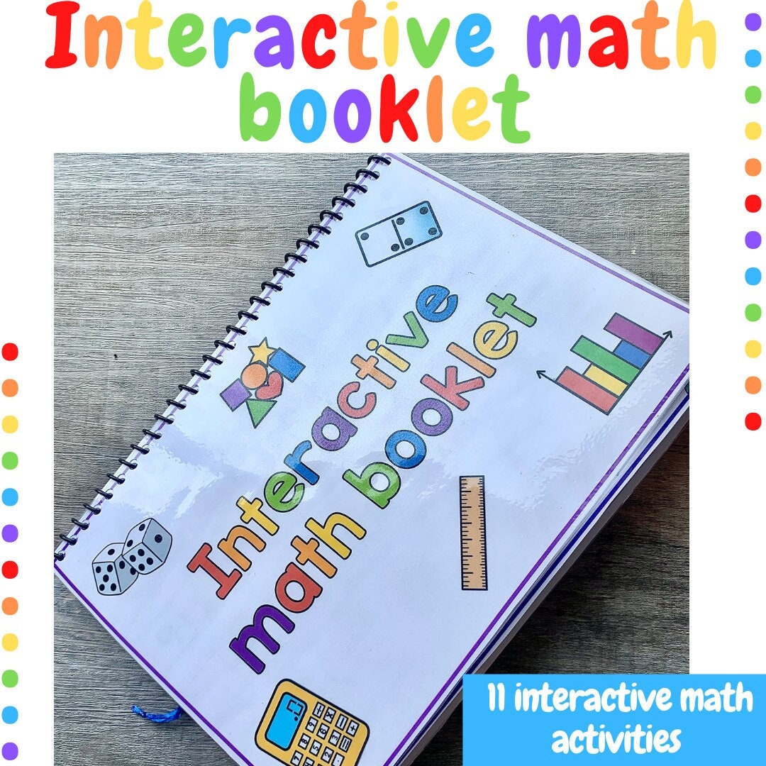 Interactive Math Booklet - Etsy