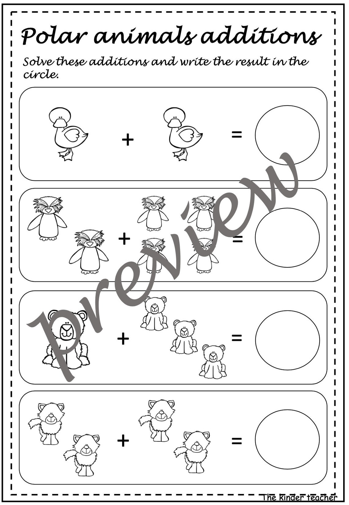 Polar Animals Activity Booklet - Etsy