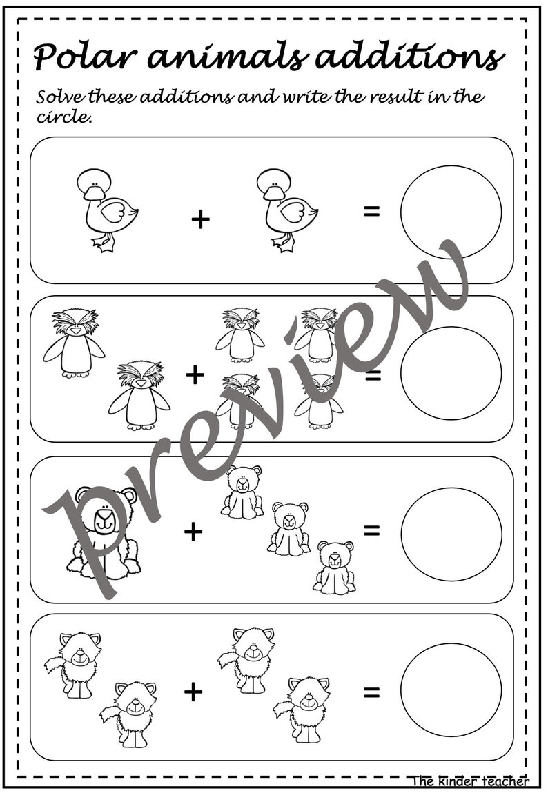 Polar Animals Activity Booklet - Etsy