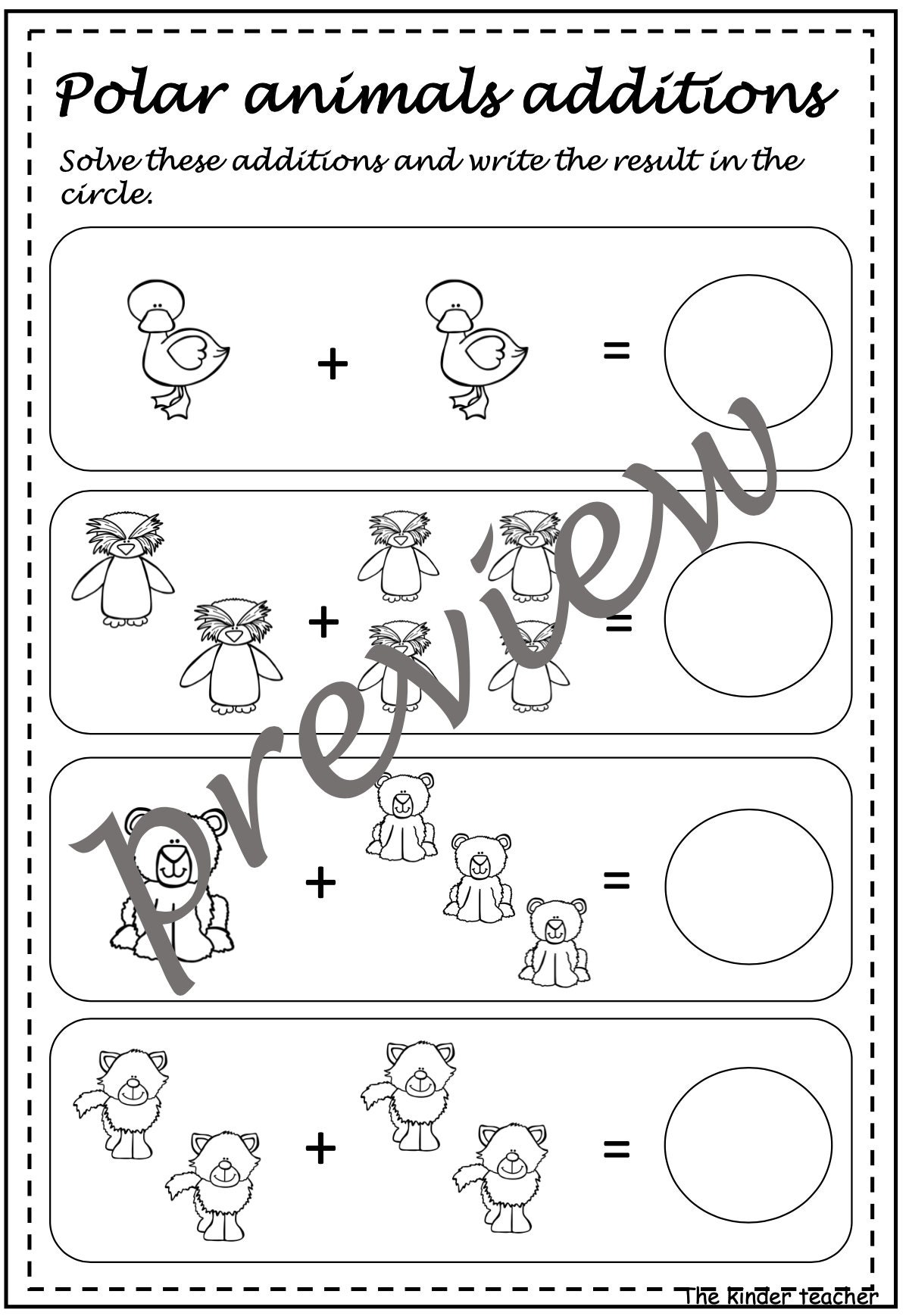 Polar Animals Activity Booklet - Etsy