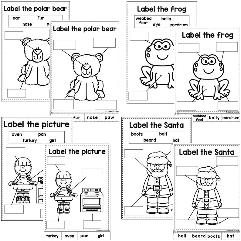 Labeling Booklet for Pre-k Kindergarten Writing How to - Etsy