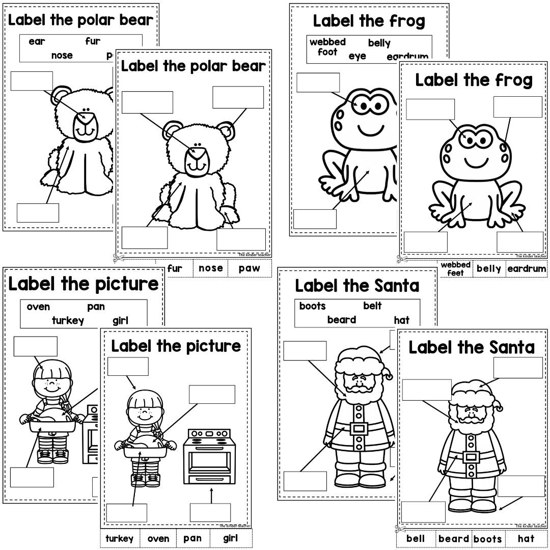 Labeling Booklet for Pre-k, Kindergarten Writing - How to Label - Etsy