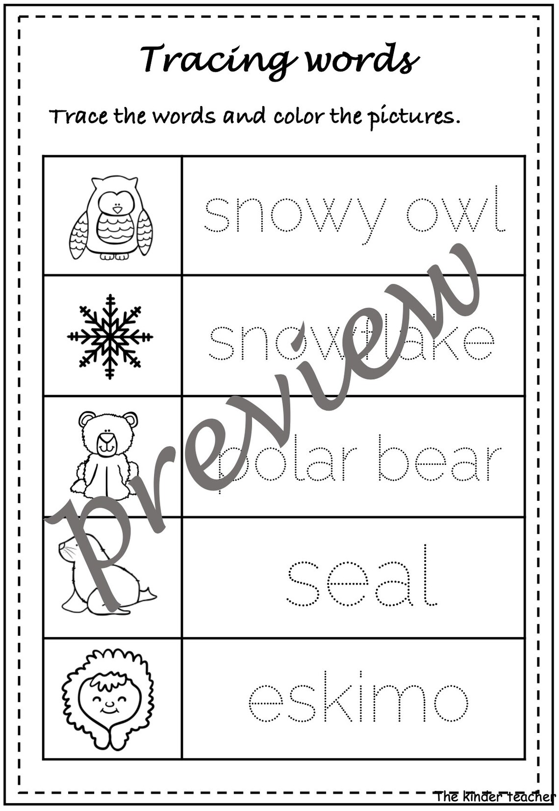 Polar Animals Activity Booklet - Etsy