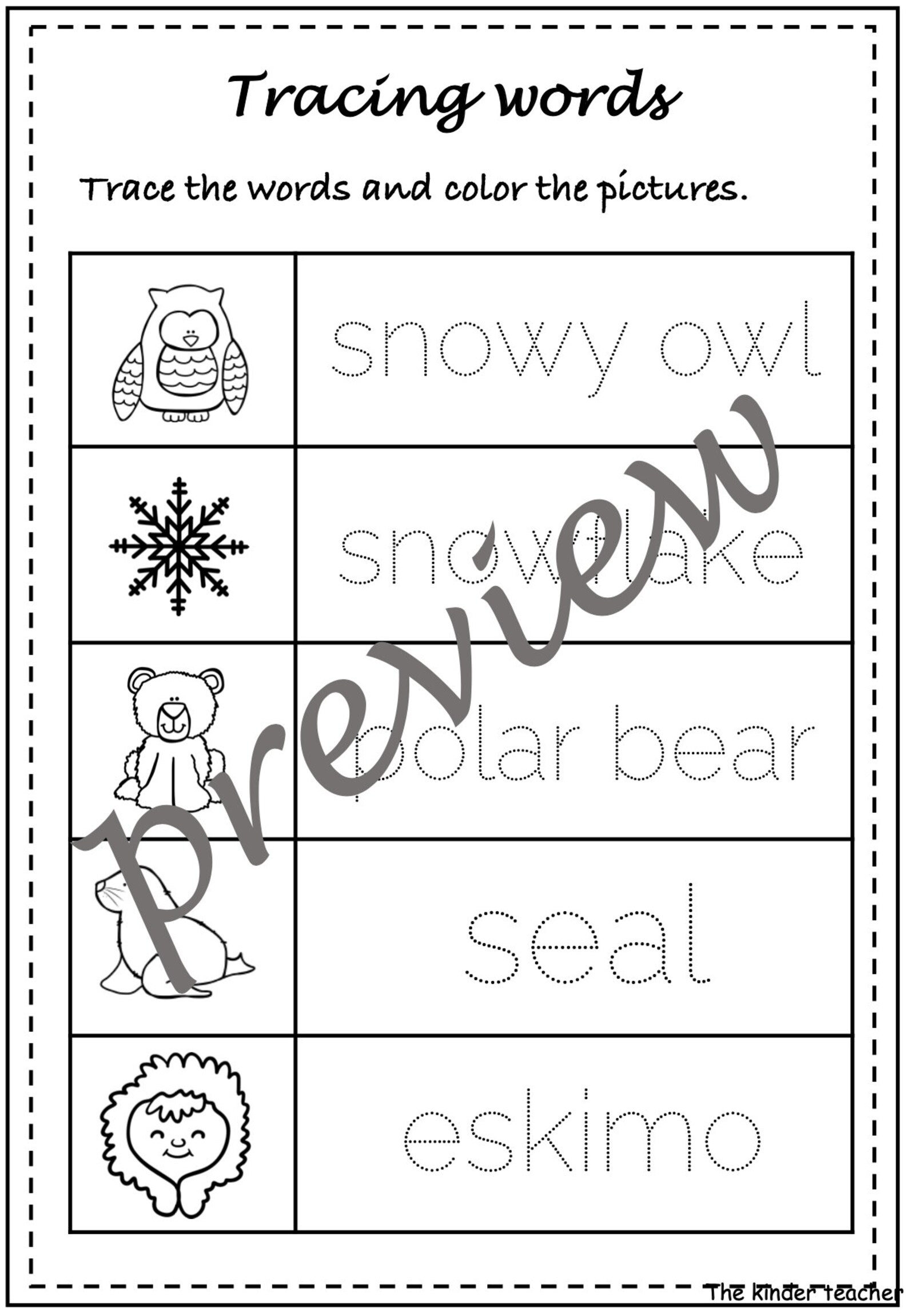 Polar Animals Activity Booklet - Etsy