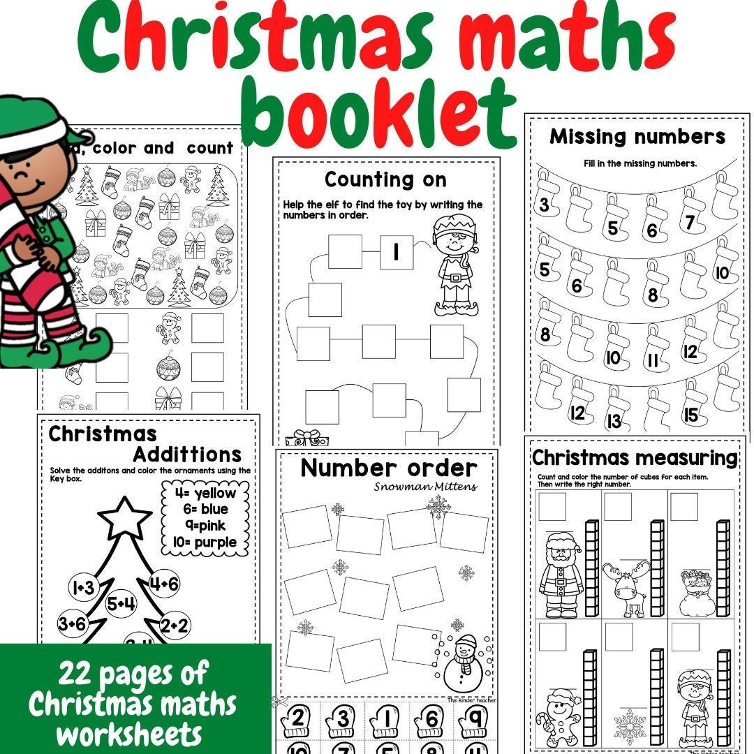 Christmas MATHS Booklet for Early Years - Etsy