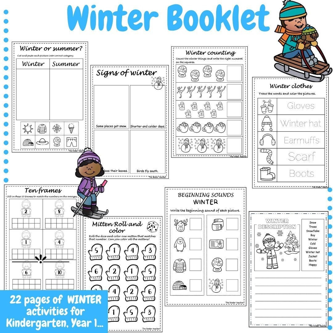 Winter Booklet - Etsy