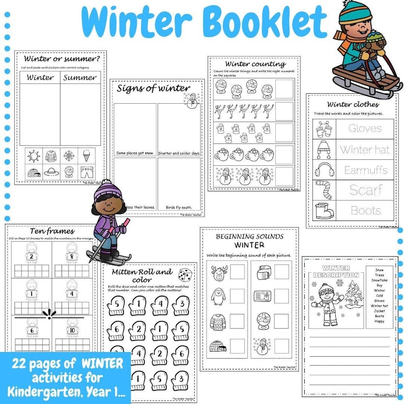 Winter Booklet - Etsy