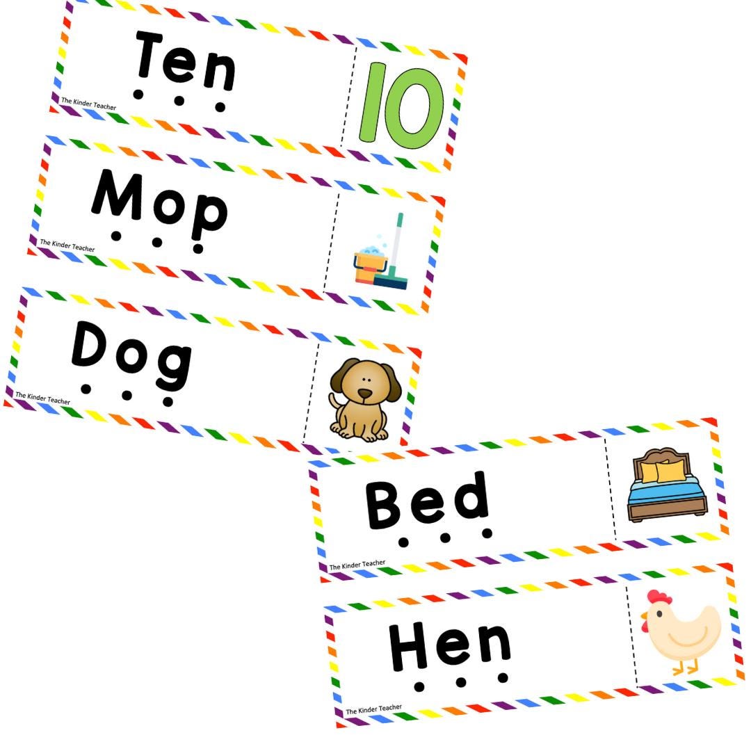 Read and Reveal - CVC Words and Sentences - Etsy