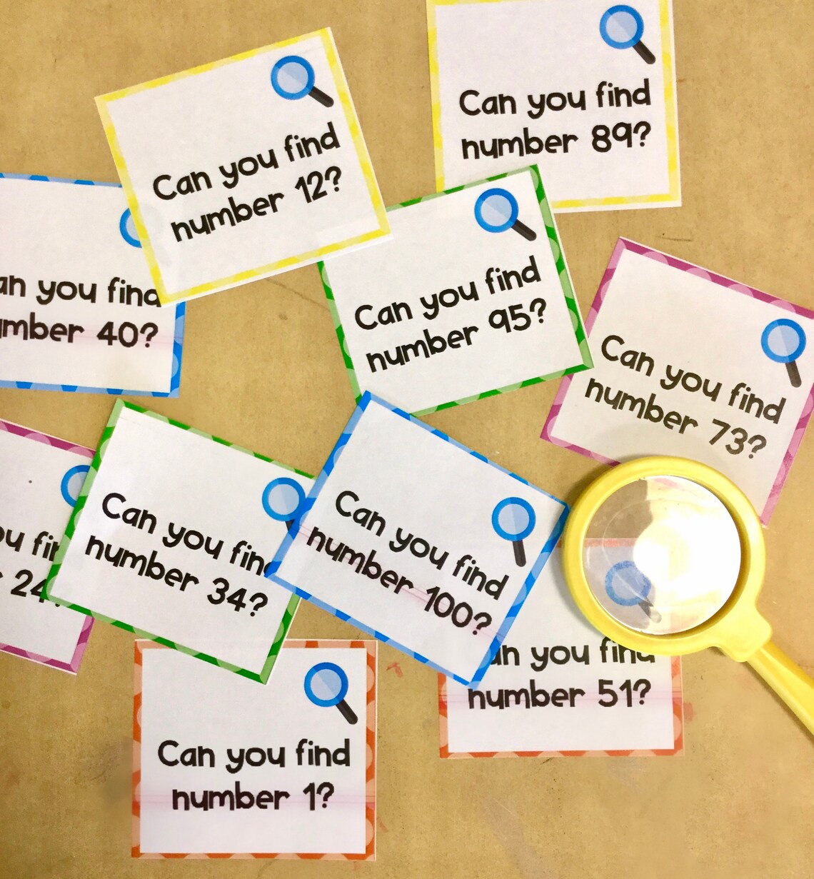 100 Square Chart - Find the Number, One More, One Less - Etsy