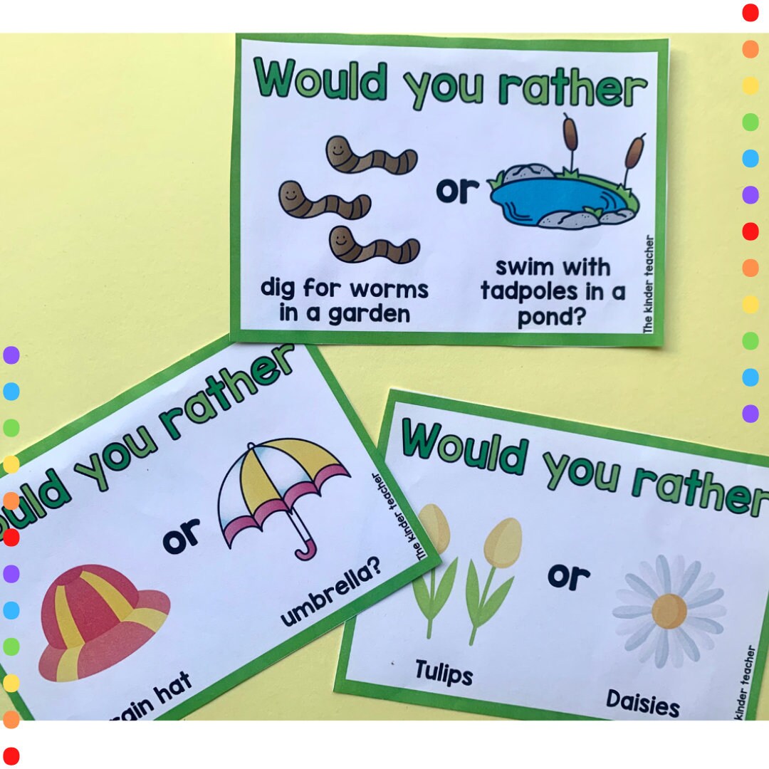 Would You Rather Question Cards - BUNDLE - Etsy