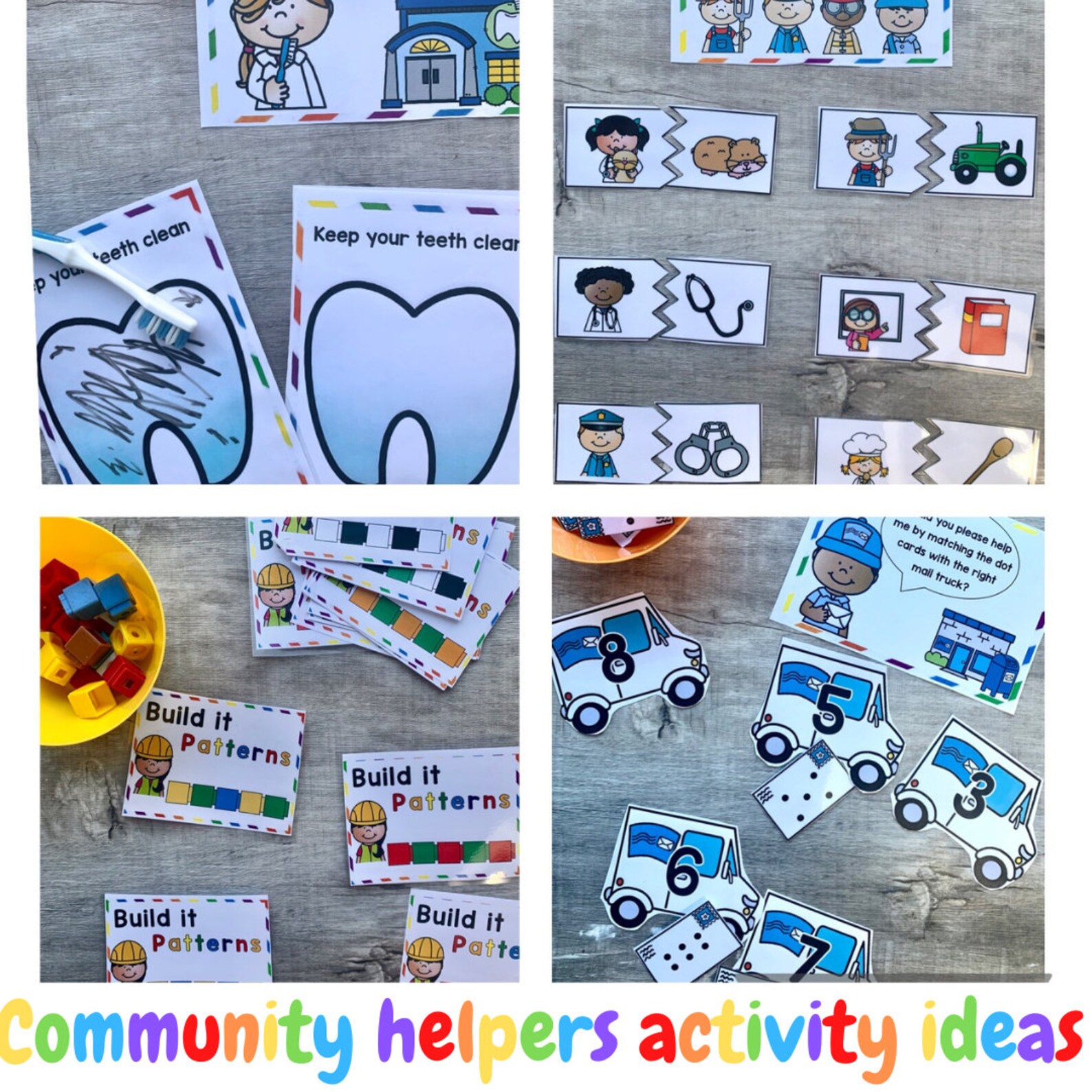 Community Helpers Centers for Early Years - Etsy