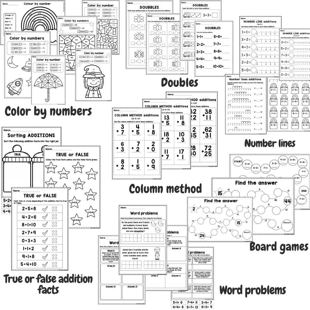 Addition Booklet - Reception and Year 1 - Etsy