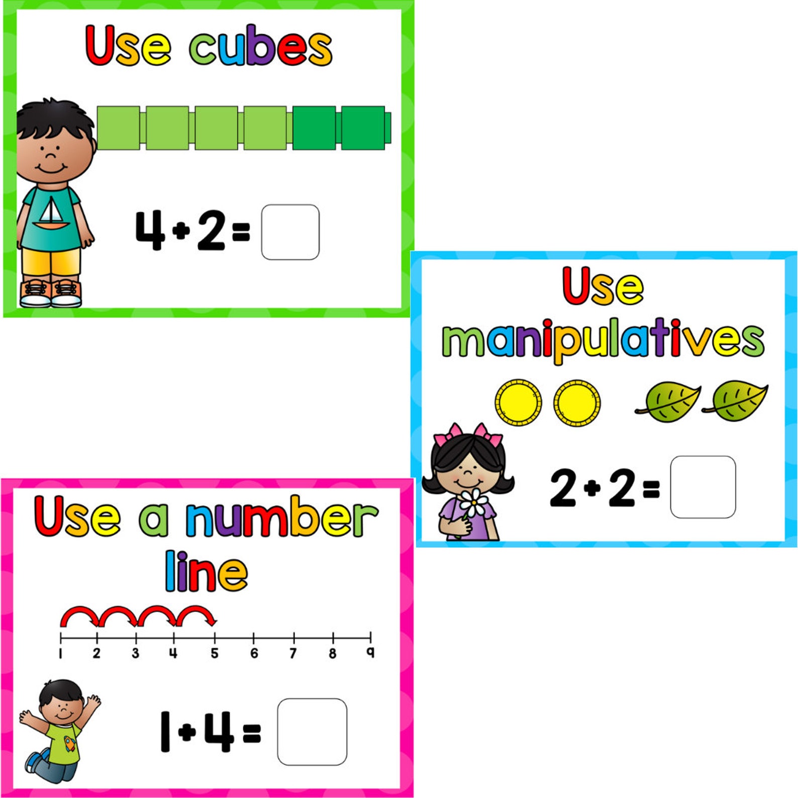 Addition Strategies Posters - Etsy