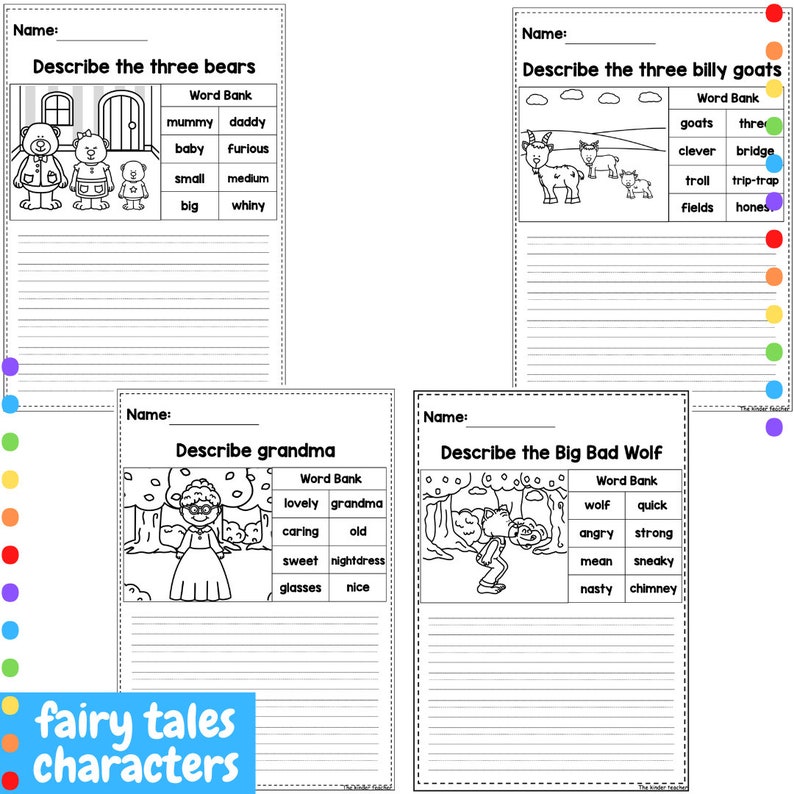 Descriptive Writing Booklet . Early Years Writing - Etsy