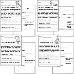 Seasonal Reading Comprehension BUNDLE Passages for Year 1 and Reception ...