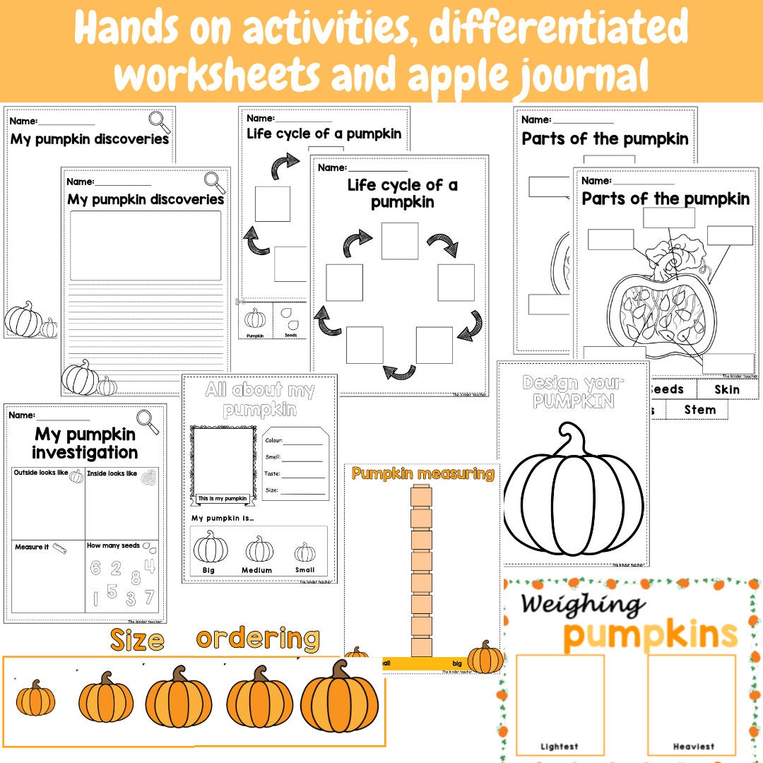 All About Pumpkins - Investigation Science Center for Preschool - Etsy