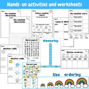 All About Weather - Investigation Science Center - Etsy