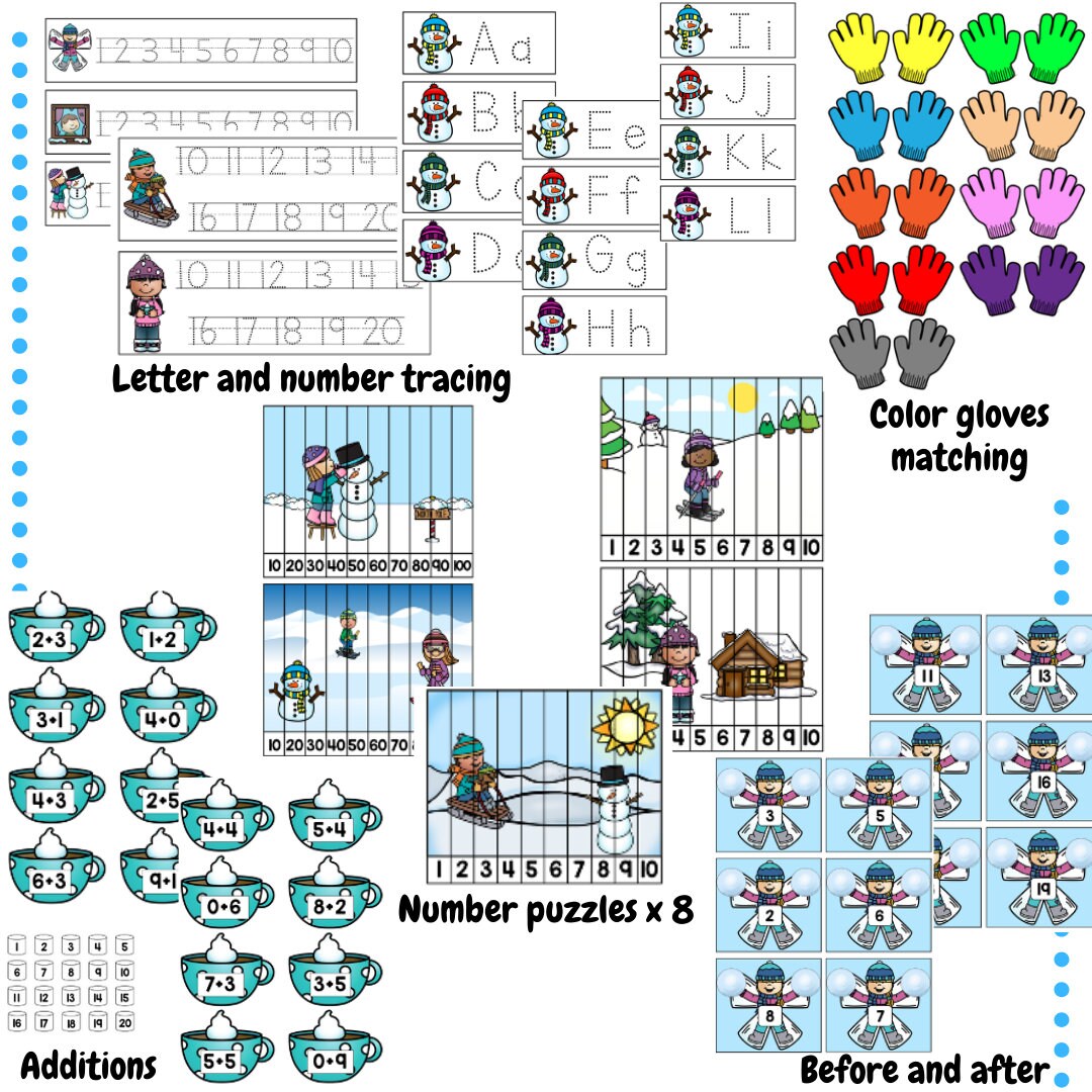 Winter Activity Centres for Early Years - Etsy