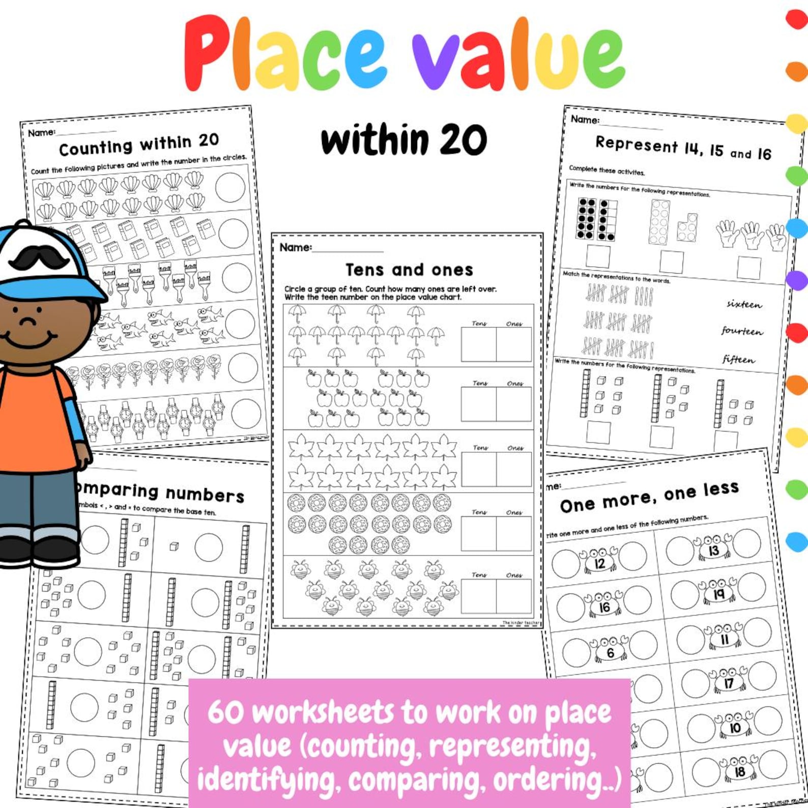Place Value Booklet Within 20 - Etsy