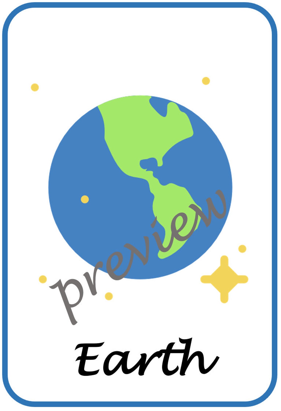 Space Posters and Key Vocabulary - Etsy