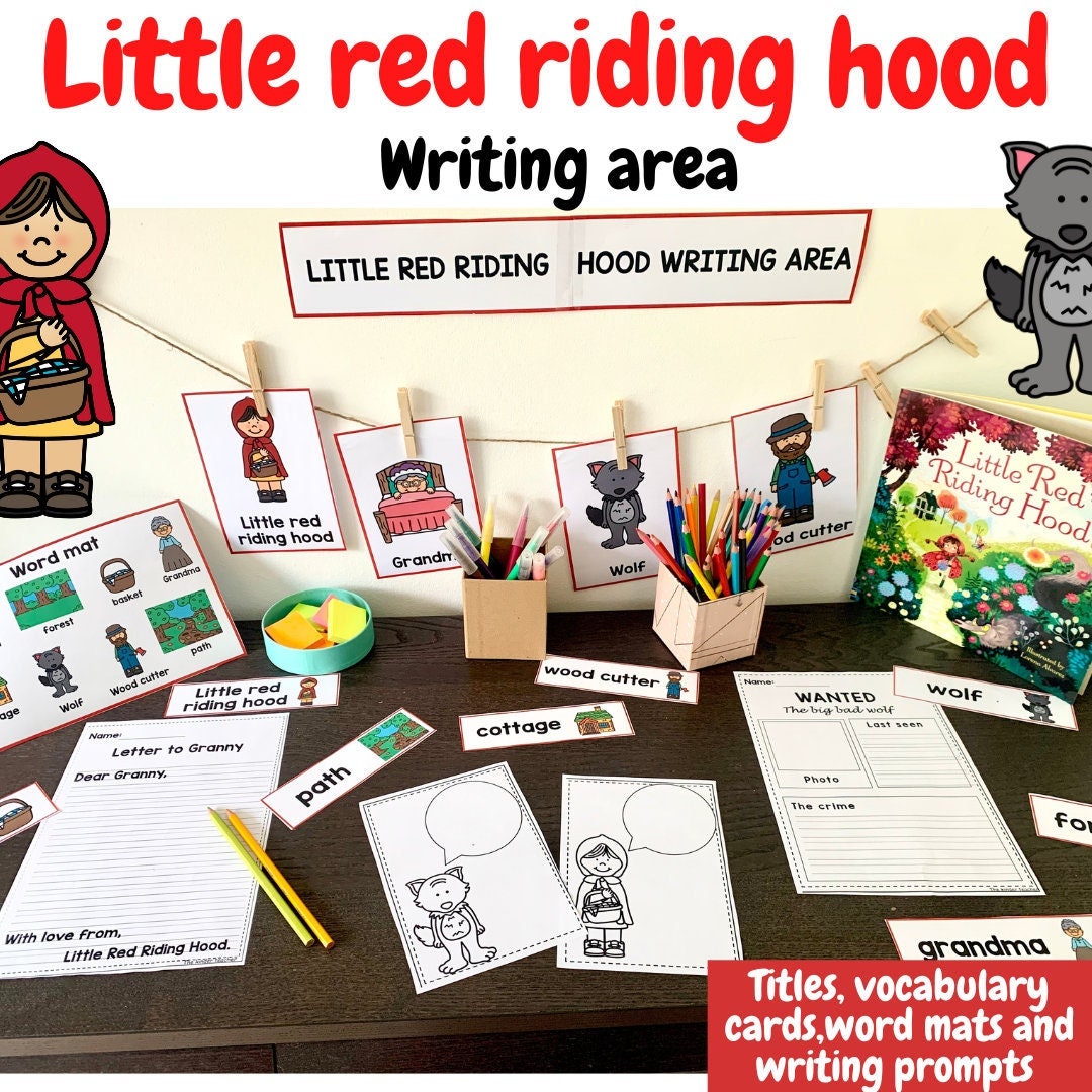 Little Red Riding Hood - Writing Area for Early Years - Etsy