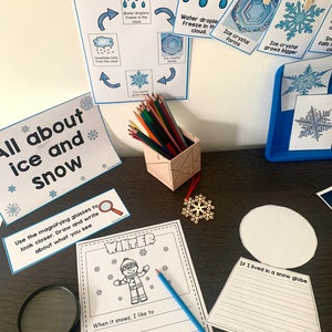 All About Ice and Snow- Investigation Science Center for Preschool - Etsy