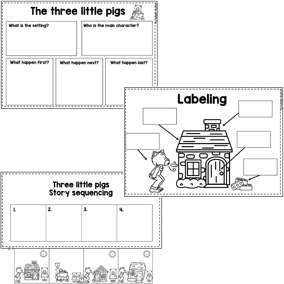 Three Little Pigs - Literacy Activity Booklet - Etsy