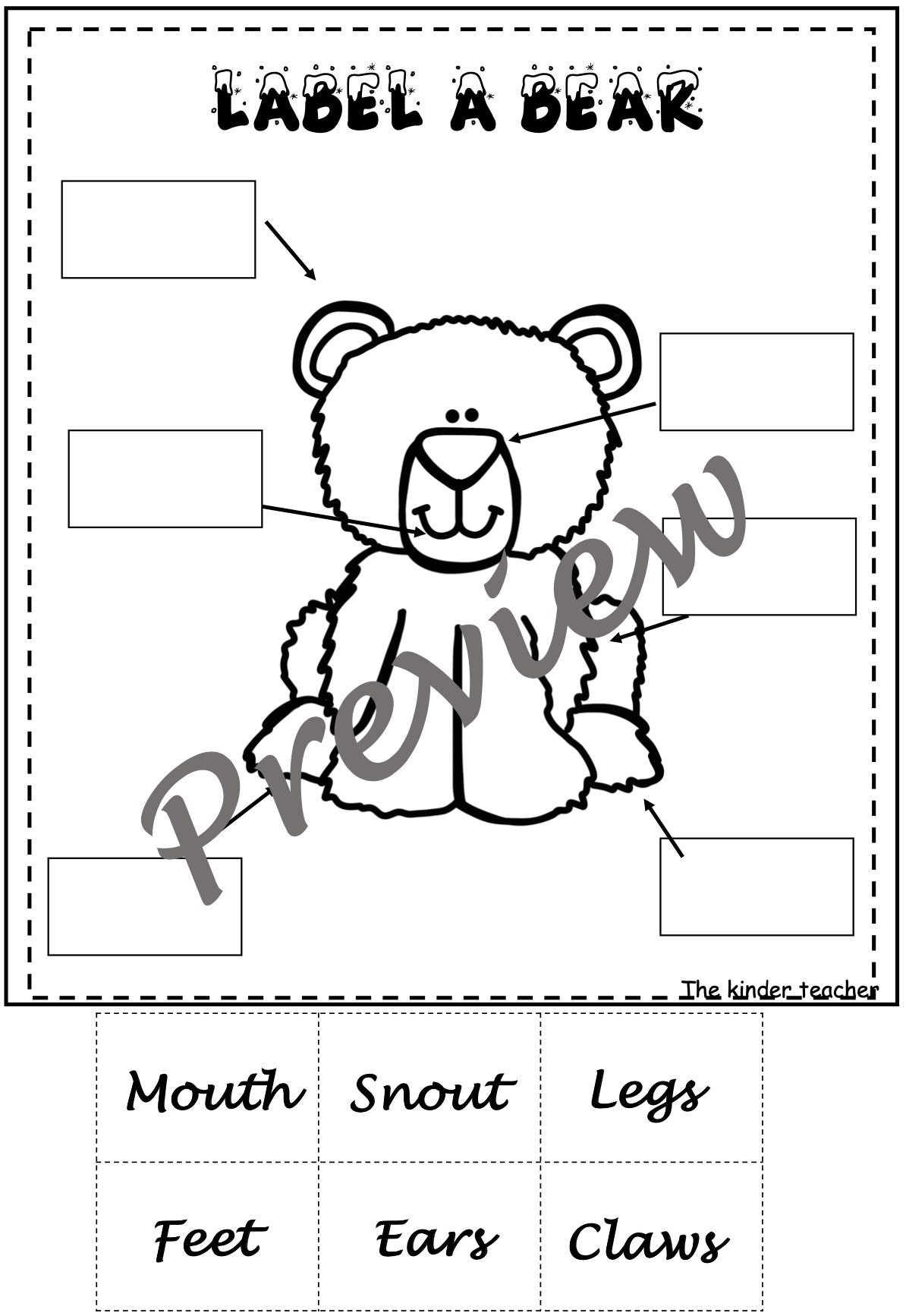 Polar Animals Early Writing - Etsy