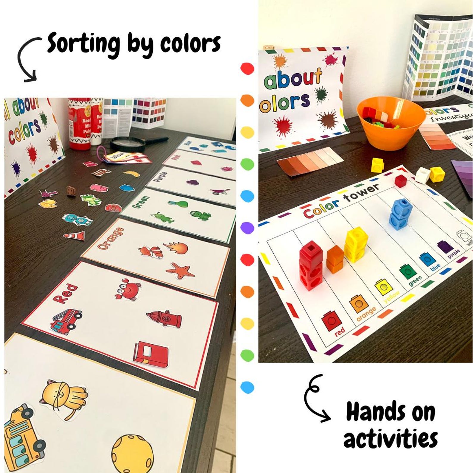 All About Colours - Investigation Science Area - EYFS - Early Years - Etsy