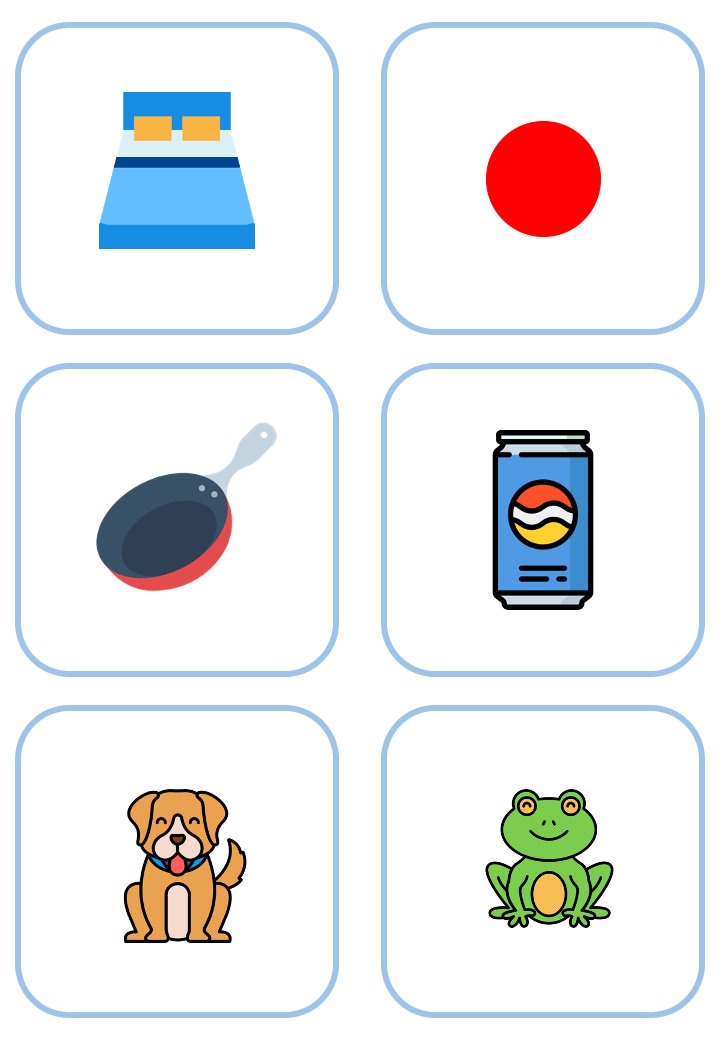 Rhyming Words Matching Cards - Etsy